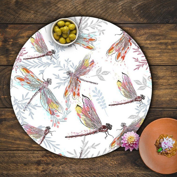 Libélulas Blancas - Charola Giratoria - Be My Guest Home